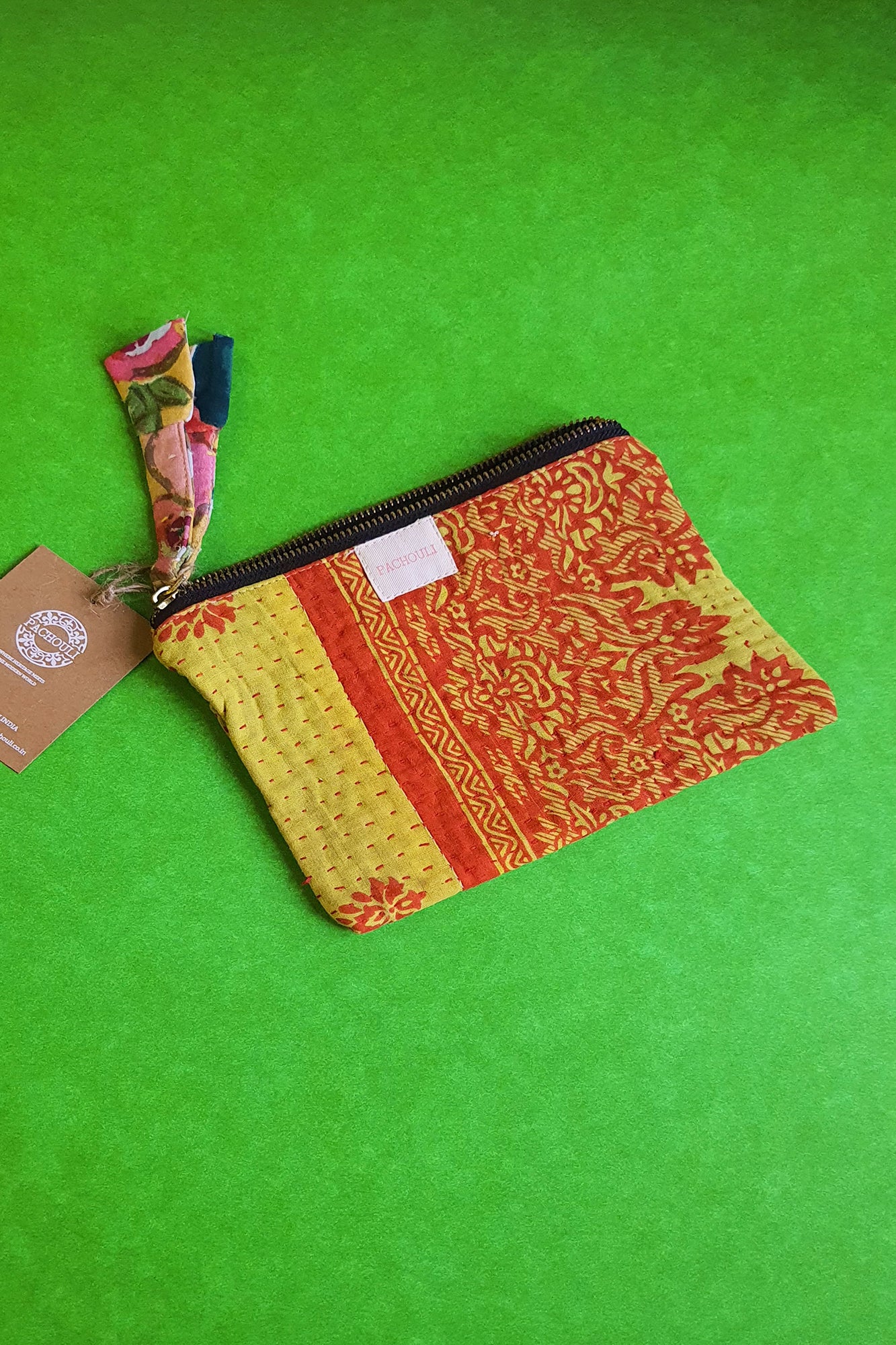 Kantha Rust Toiletry Pouch